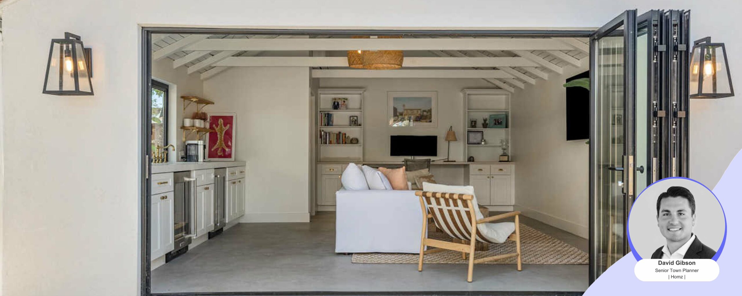 Outdoor Garage Conversion